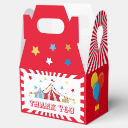 Carnival Birthday Party Favor Box | Zazzle