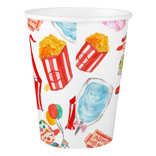 Carnival circus cute birthday paper cup | Zazzle