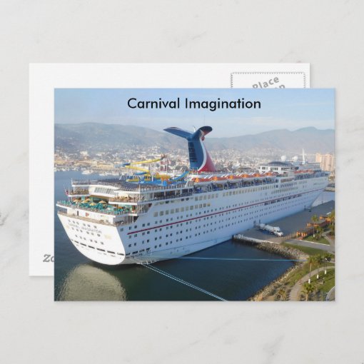 Carnival Cruise Ship Post Card | Zazzle