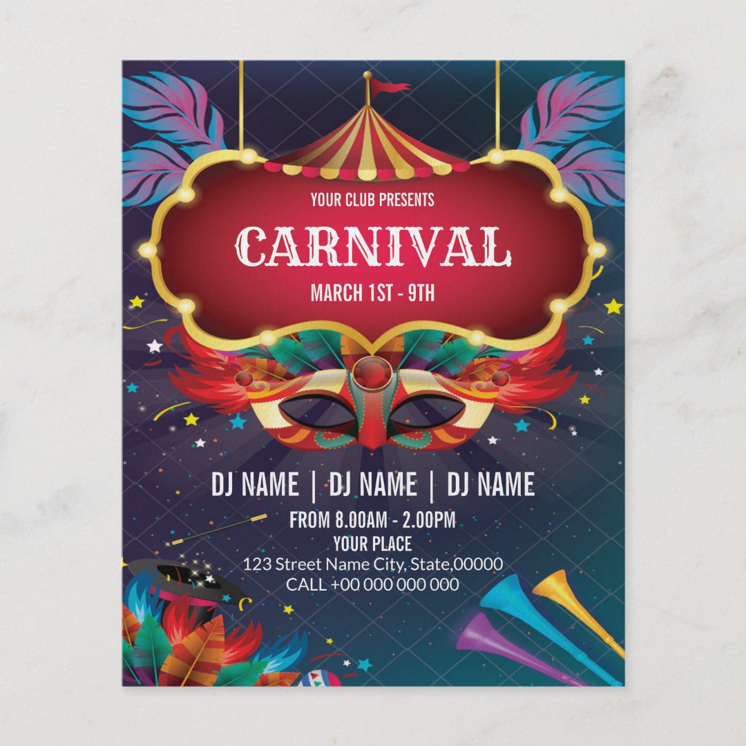 Carnival Event Flyer | Zazzle