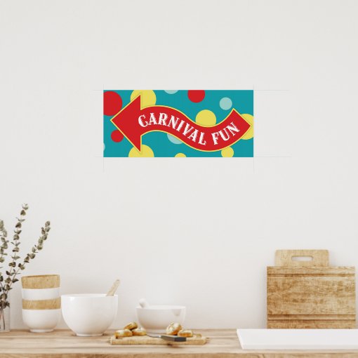 Carnival Fun Arrow Sign Carnival Circus Birthday L | Zazzle