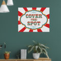 Carnival Game Sign Cover the Spot | Zazzle