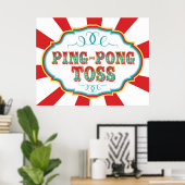 Carnival Game Sign Ping Pong Toss | Zazzle