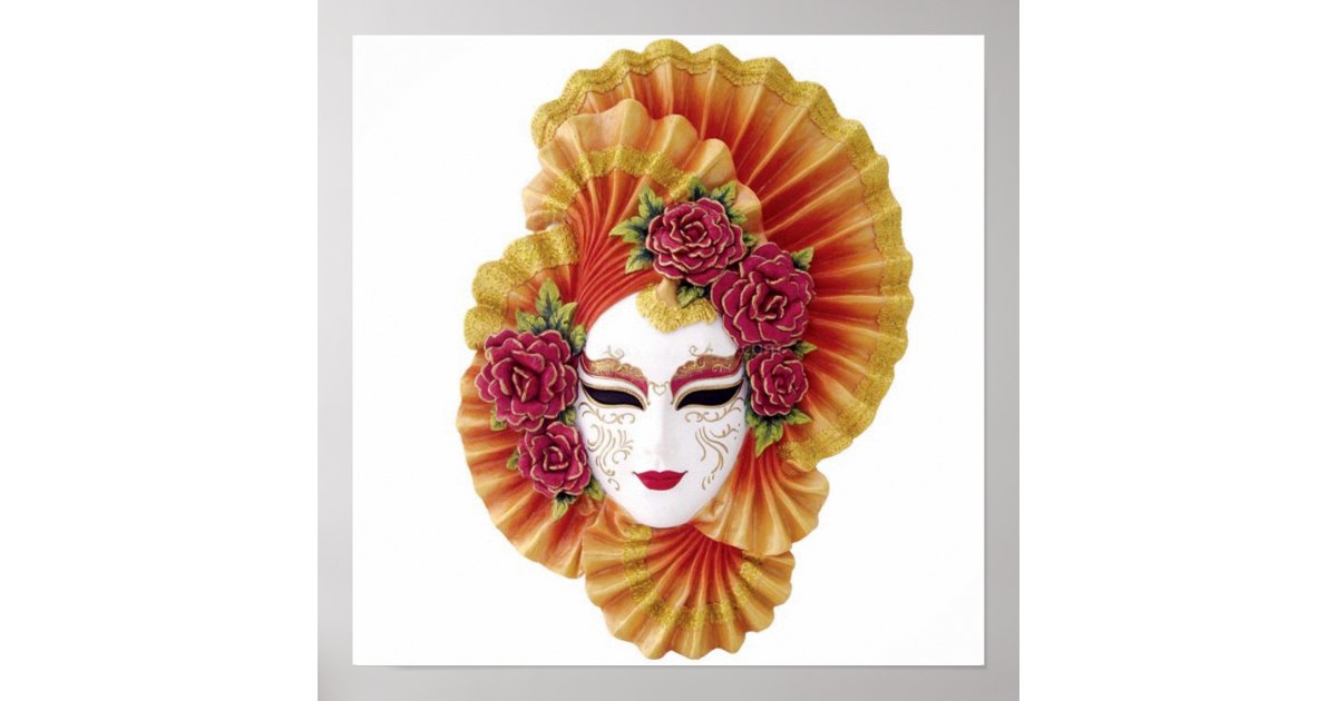 CARNIVAL MASK POSTER | Zazzle