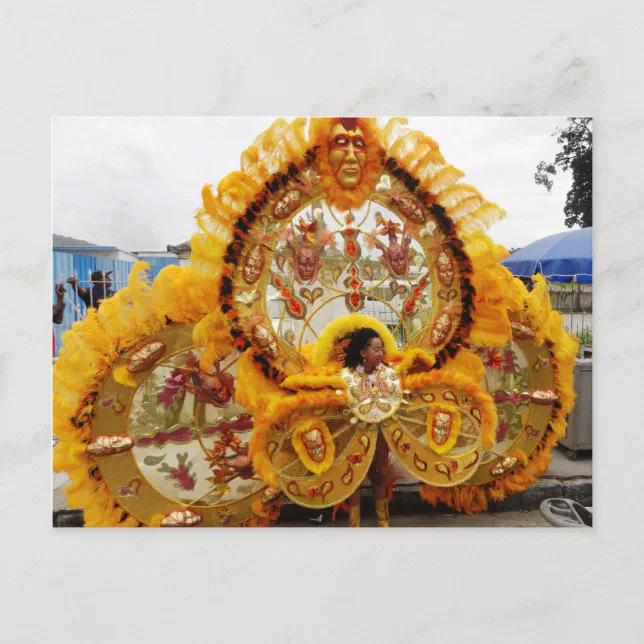 Carnival Masquerader, Trinidad and Tobago Postcard | Zazzle