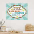 Carnival or Circus Duck Pond Game Sign | Zazzle
