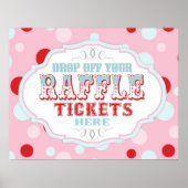 Carnival or Circus Raffle Ticket Booth Sign | Zazzle