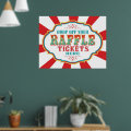 Carnival or Circus Raffle Ticket Sign | Zazzle