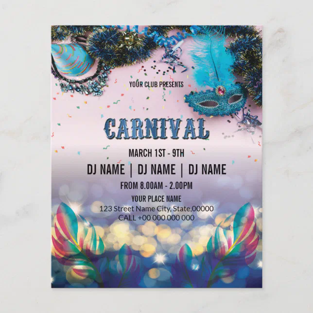 Carnival Party Flyer | Zazzle