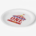 Carnival Theme Custom 1st Birthday Circus Paper Plates | Zazzle