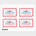 Carnival Theme Party Rectangular Sticker | Zazzle