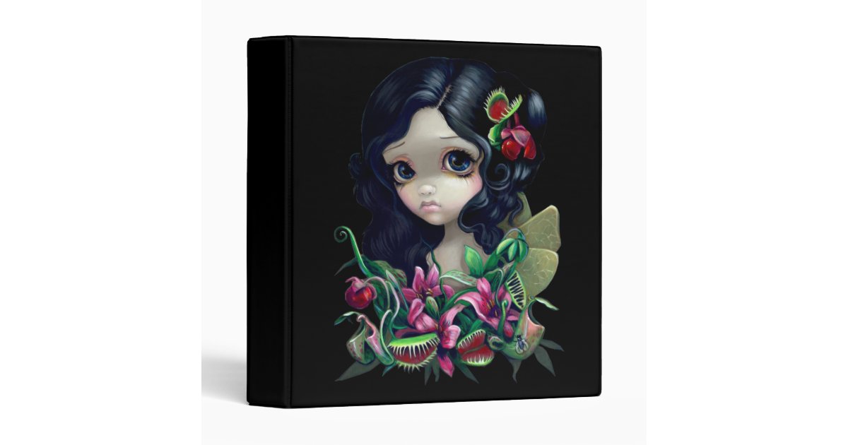 Carnivorous Bouquet Fairy BINDER big eye gothic | Zazzle