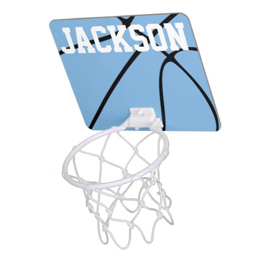 Carolina Blue Basketball Mini Basketball Hoop | Zazzle