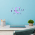 Carolyn name meaning monogram C white purple Wall Decal | Zazzle
