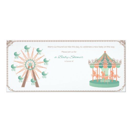 Carousel Baby Shower Invite | Zazzle.com