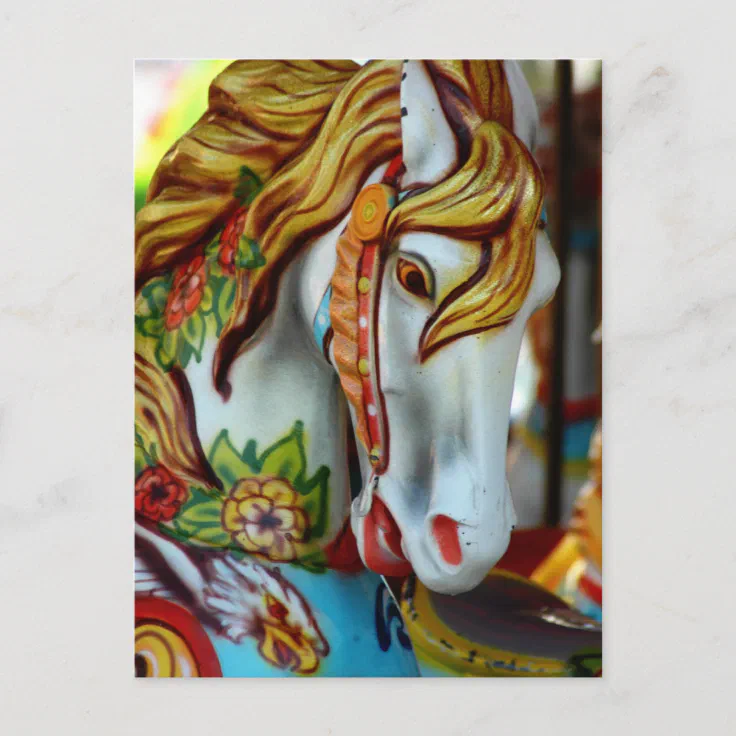 Carousel Horse Postcard | Zazzle