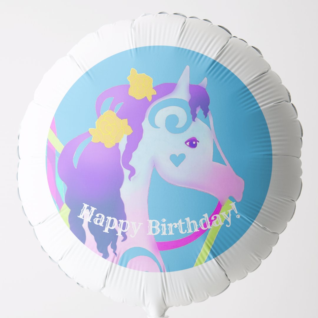 Carousel Pony (helium) Balloon | Zazzle