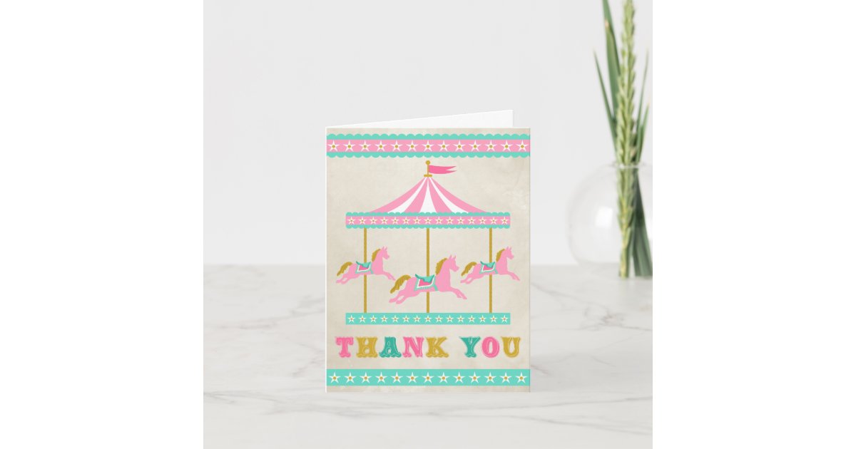 Carousel Thank You | Zazzle
