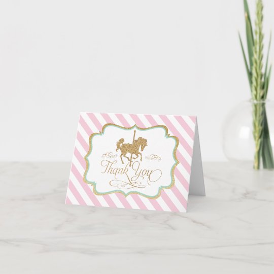 Carousel Thank You Card | Zazzle.com