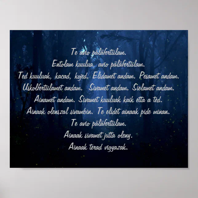 Carpathian Ritual Words Poster | Zazzle