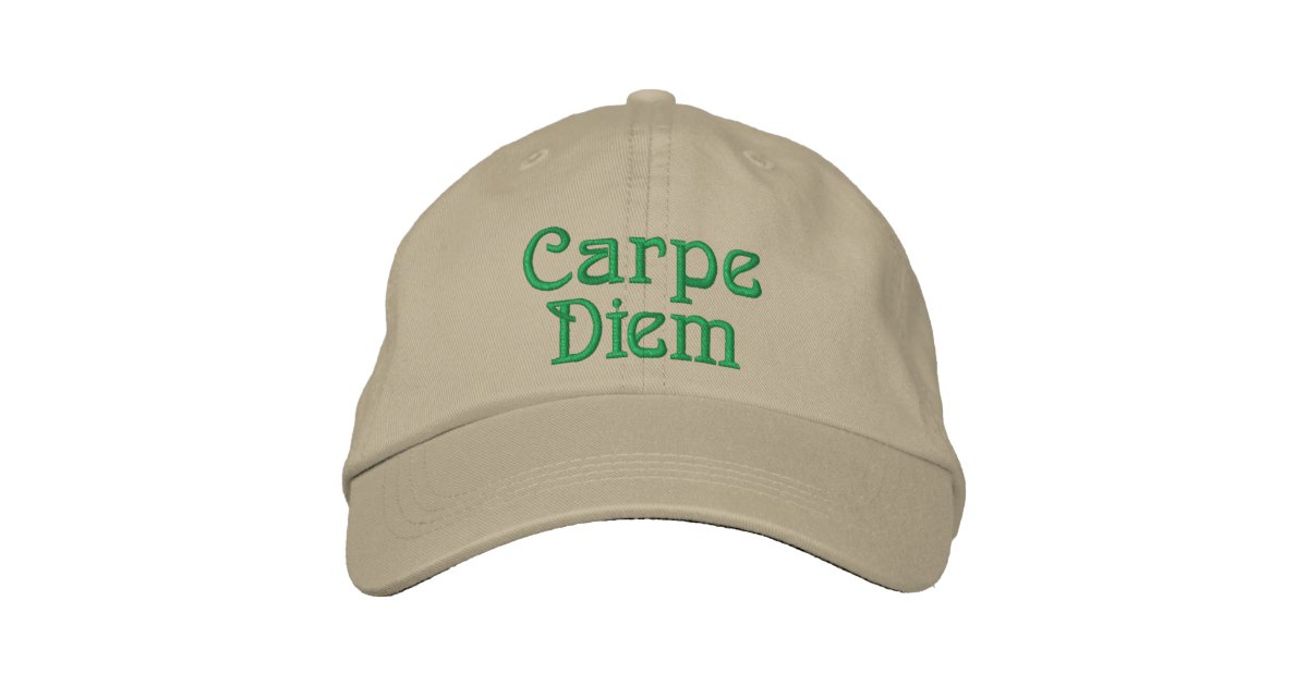 Carpe Diem Cap | Zazzle