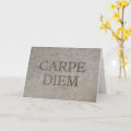 Carpe Diem Stone card | Zazzle