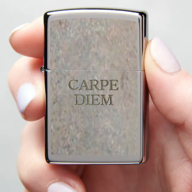 Carpe Diem Stone Zippo lighter | Zazzle