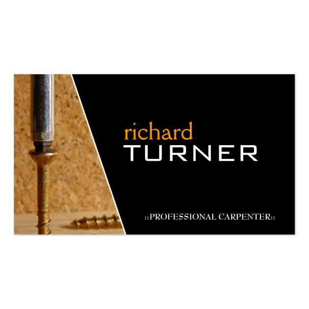 Carpenter and Flooring Business Cards