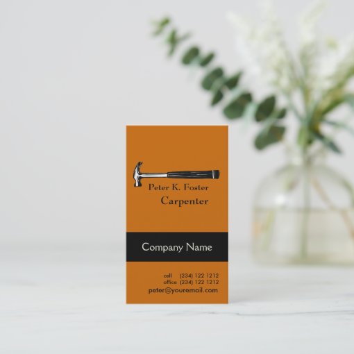 Carpenter Business Card | Zazzle