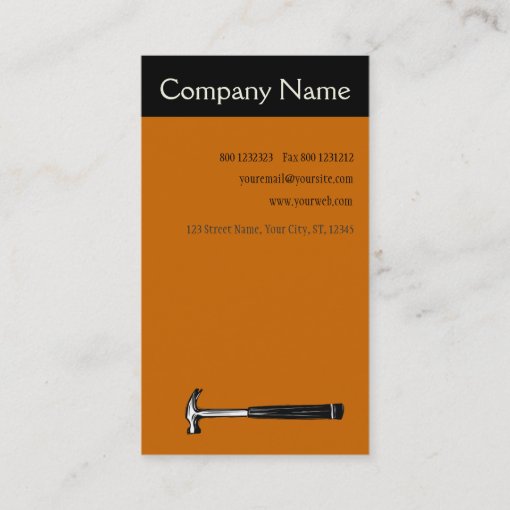Carpenter Business Card | Zazzle