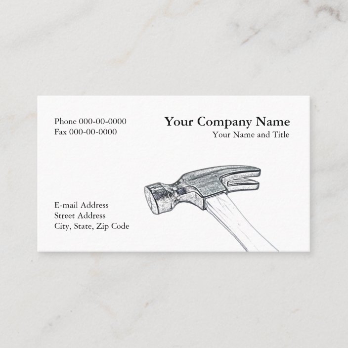 Carpenter Business card | Zazzle.com