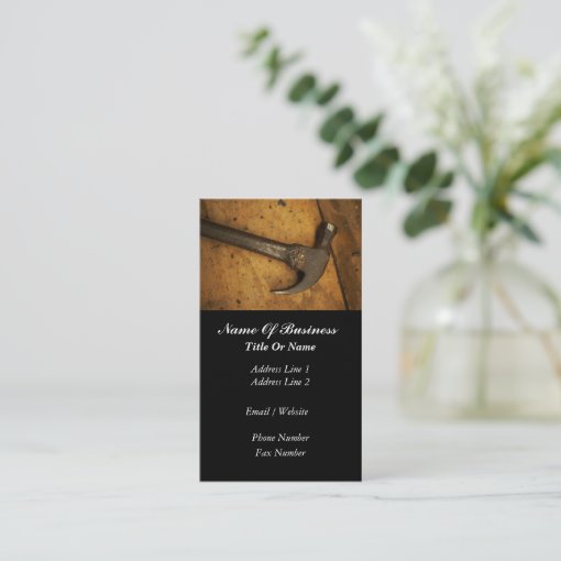 Carpenter Business Card | Zazzle