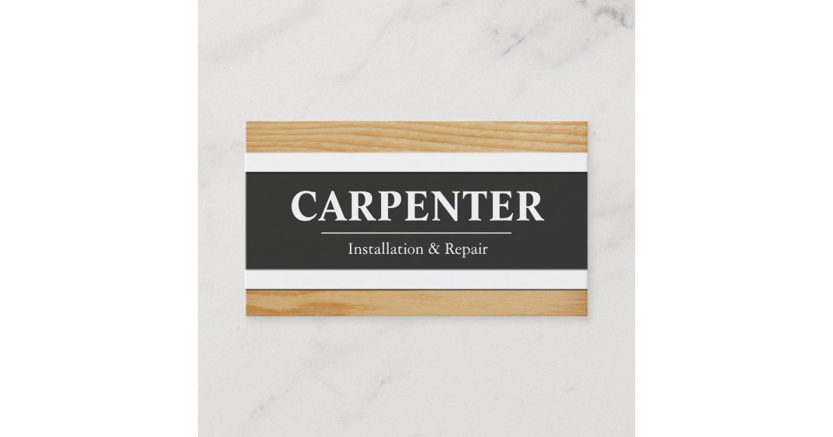 Carpenter Business Cards | Zazzle.com
