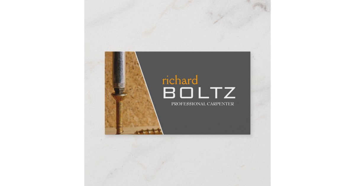 Carpenter - Business Cards | Zazzle