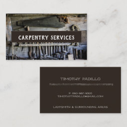 Carpenter Business Cards | Zazzle