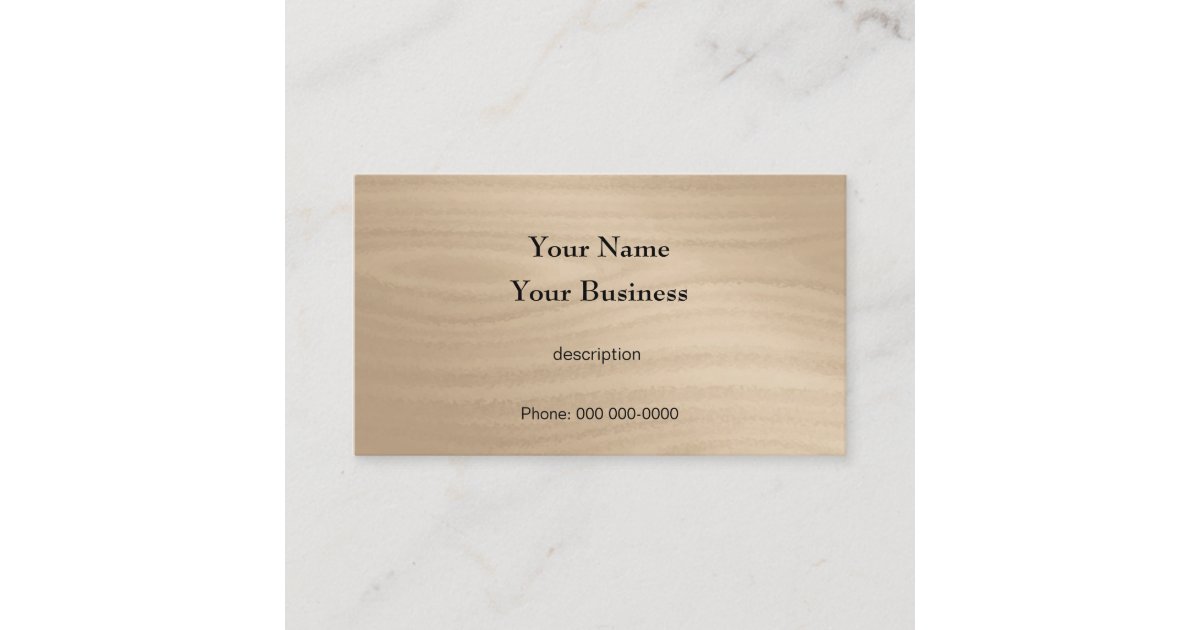 Carpenter Construction Handyman Wood Grain Business Card | Zazzle