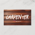 Carpenter Design Sample Ideas Business Card | Zazzle