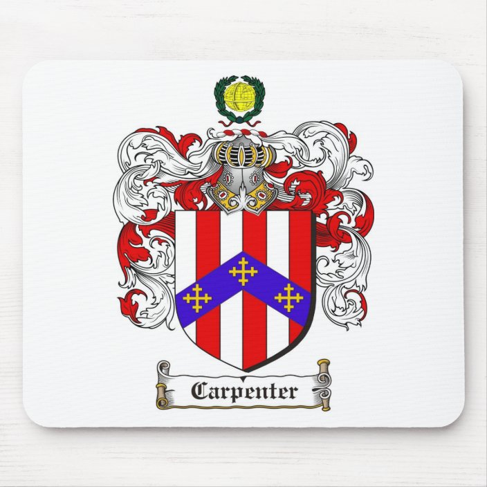 CARPENTER FAMILY CREST - CARPENTER COAT OF ARMS MOUSE PAD | Zazzle.com