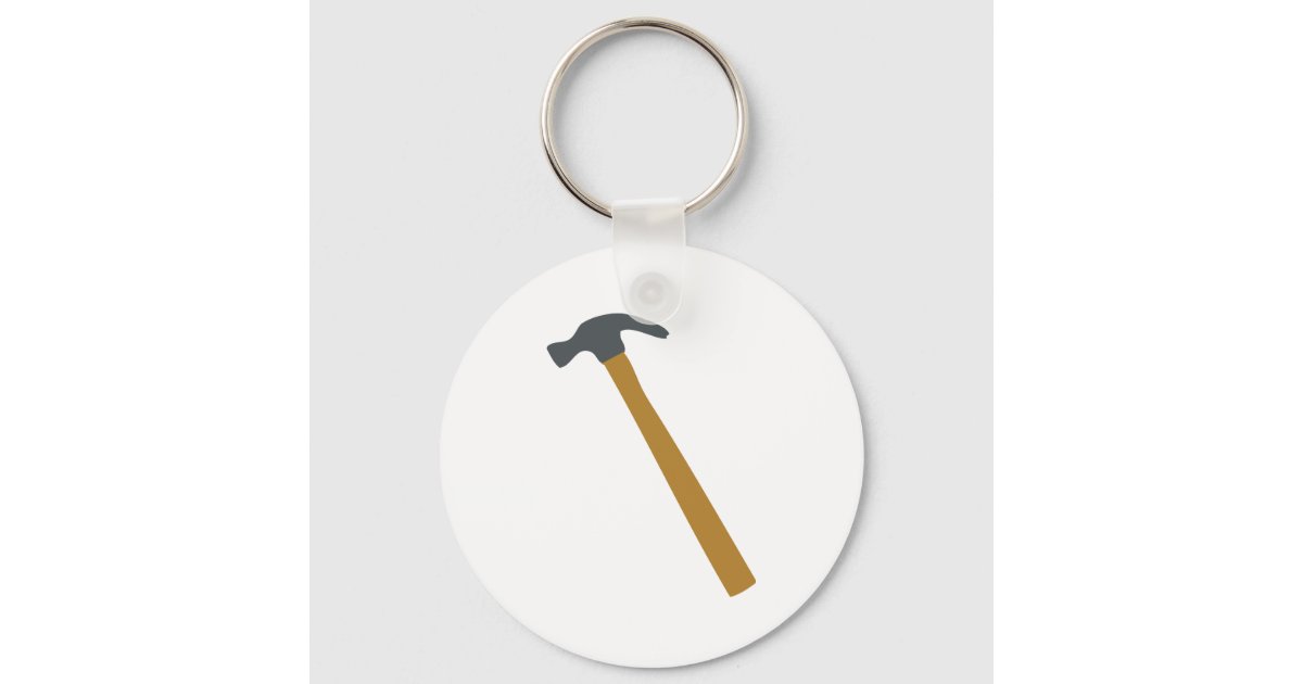 carpenter hammer keychain | Zazzle