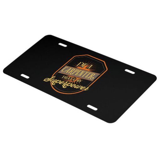 Carpenter License Plate | Zazzle