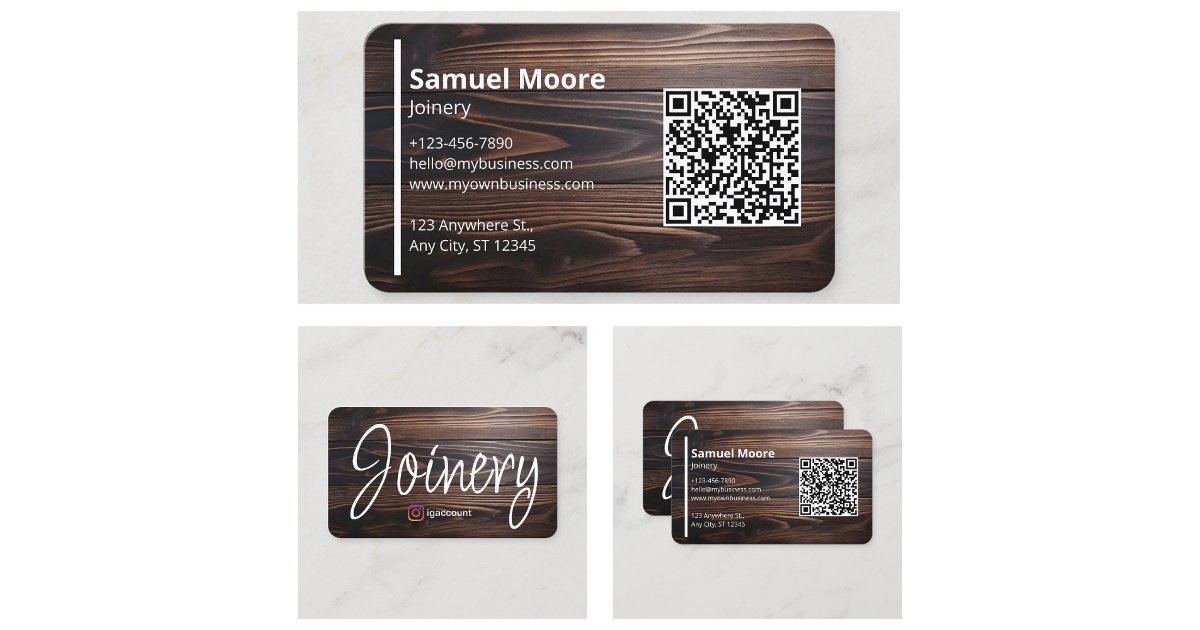 Carpenter Woodworking Joinery Visit Business Card | Zazzle