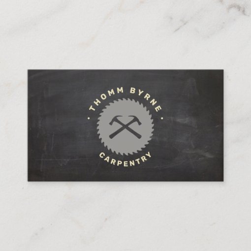 Carpentry and Handyman Construction Business Card | Zazzle