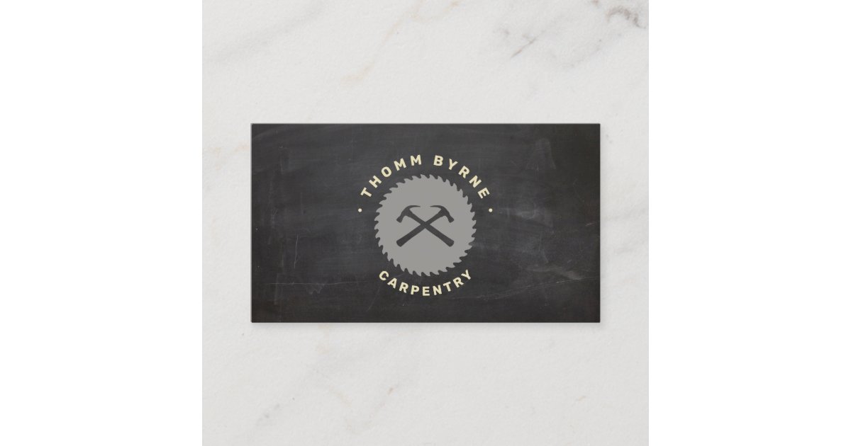 Carpentry and Handyman Construction Business Card | Zazzle.com