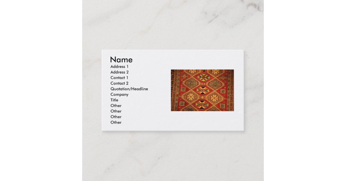 Carpet Business Card | Zazzle