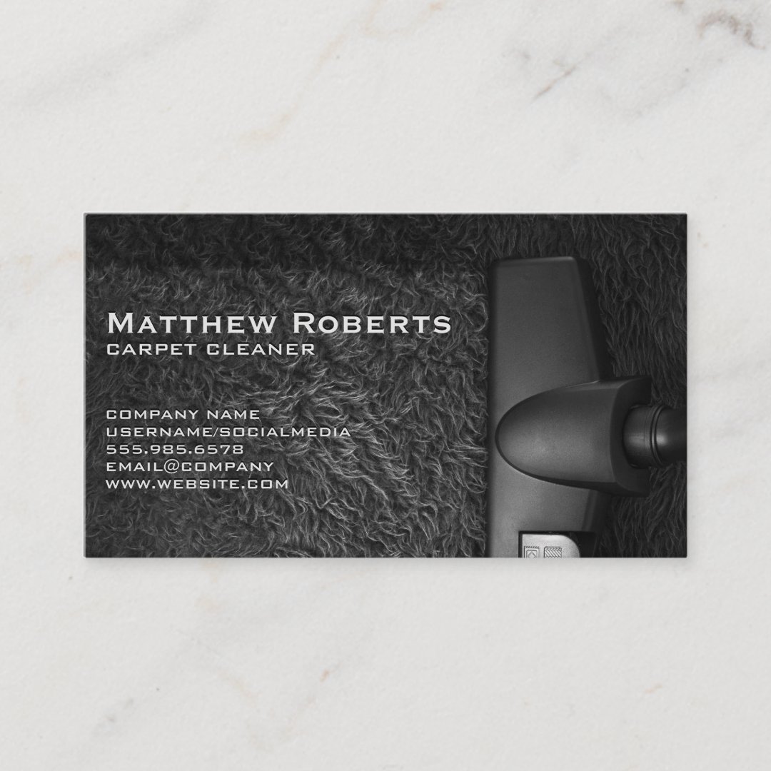 Carpet Cleaner | Carpeting Business Card | Zazzle