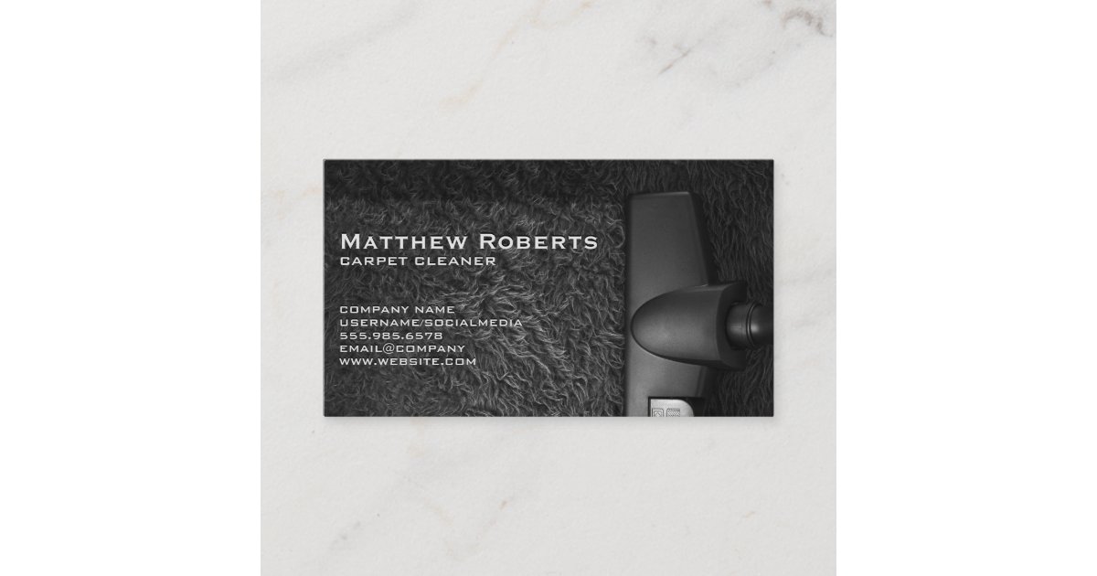 Carpet Cleaner | Carpeting Business Card | Zazzle