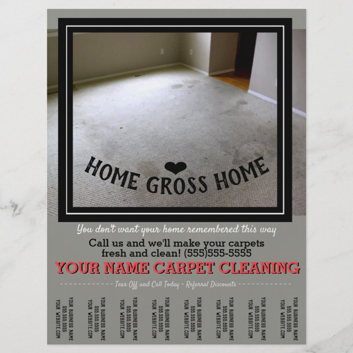 Carpet Cleaning Floor Customizable Advertising Flyer | Zazzle.com