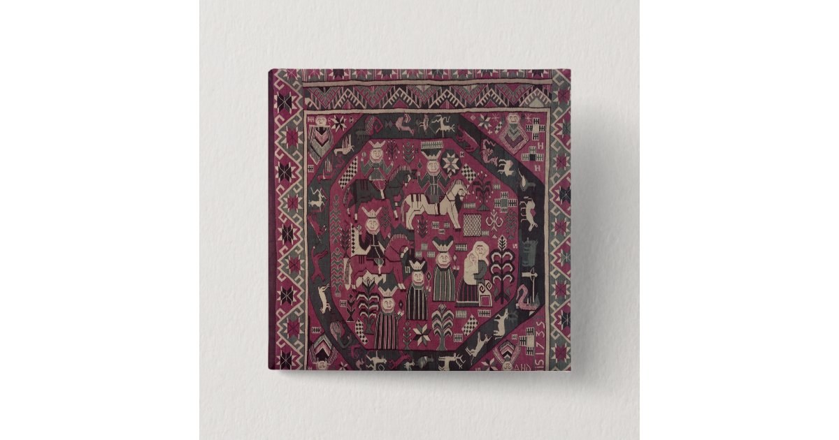 Carpet depicting knights button | Zazzle