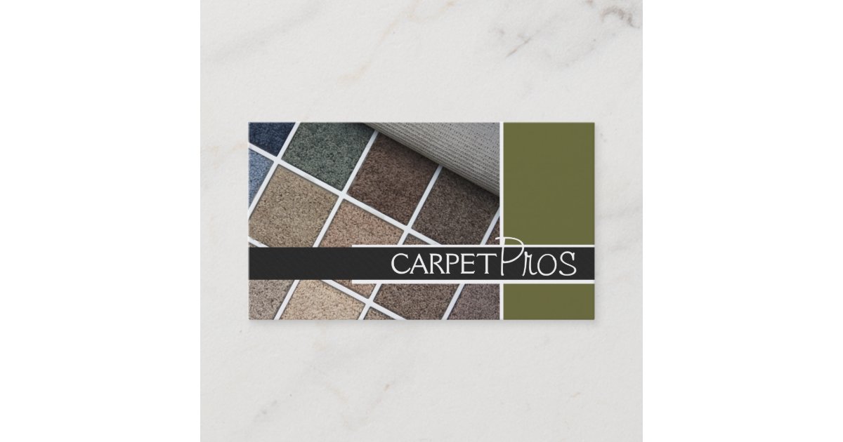 Carpet, Flooring, Construction Business Card | Zazzle