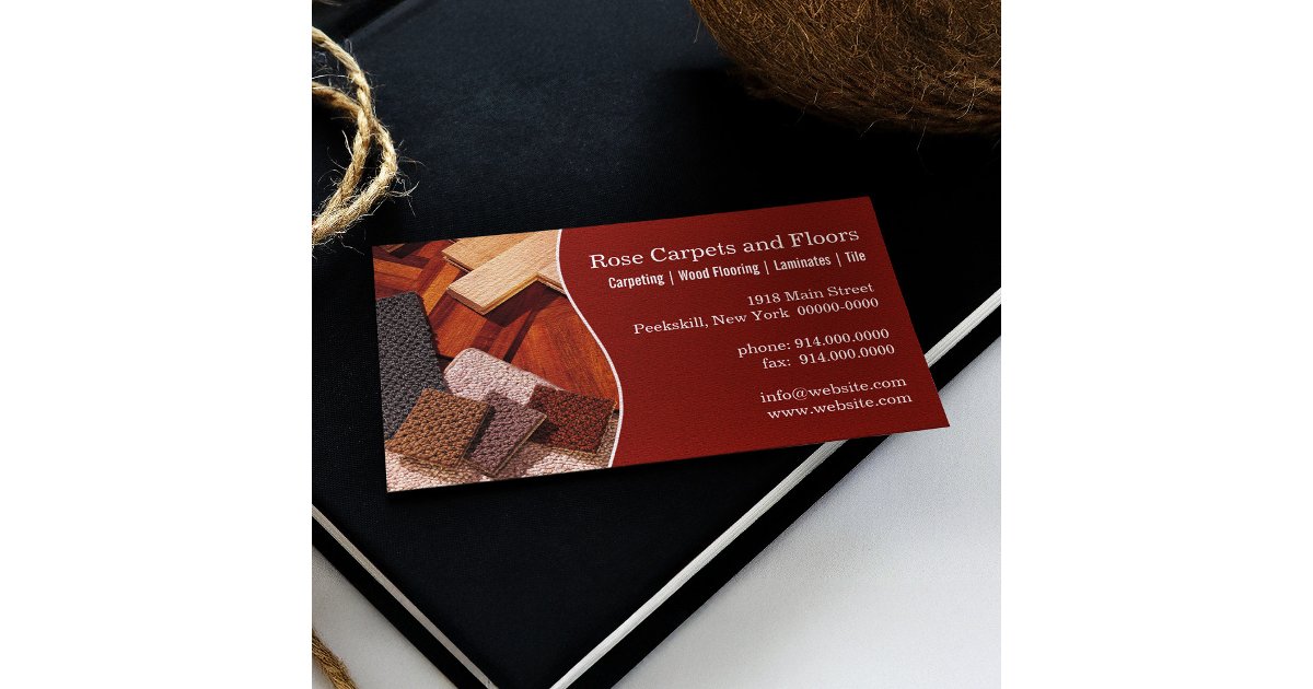 Carpets and Floors Business Card | Zazzle
